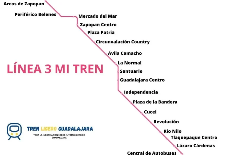 Mapa Tren Ligero Guadalajara | Descargar o ver Mapa Tren Ligero Guadalajara | Descargar o ver